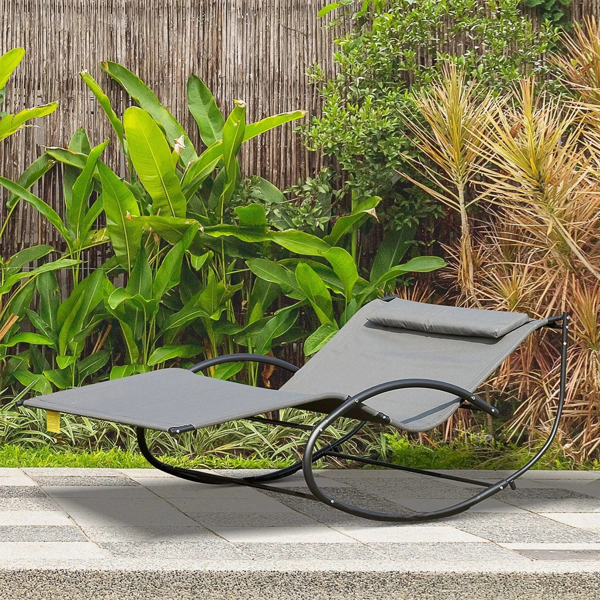Dual Grey Serenity Rocker Lounger - Outsunny | Green4Life